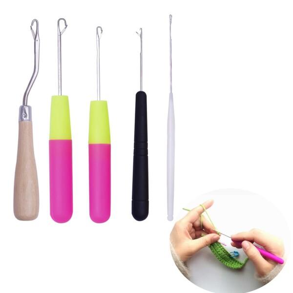 マイクロ 編み物用 ラッチフック 縫合工具 ニット用 ロックフック かぎ針 編み針 毛織り針カーペット編み 毛糸DIYマフラー 毛糸服/マフラー/帽子などの修理用 かぎ針セット 編み針 毛織り針 セット 5本セット商品コード：5507747...