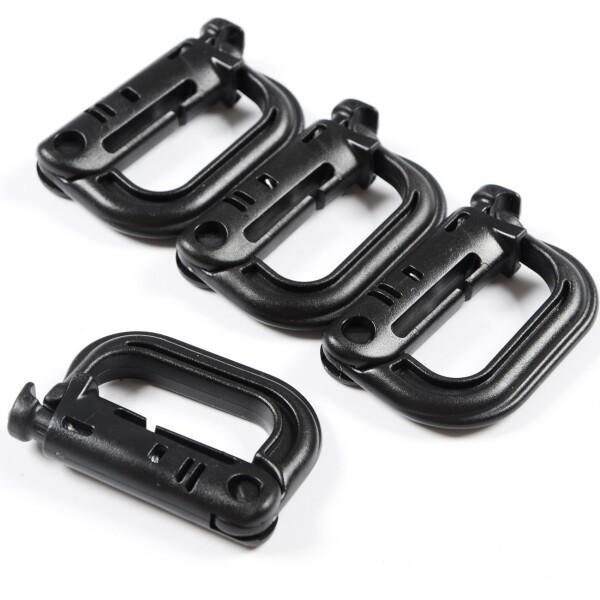 DYZD 高強度軽量プラスチック Dリング MOLLE ウェビング グリムロック ブラック 4個セット商品コード：55077479374型番：JAP10024200016サイズ：4個セットカラー：ブラック素材: 高強度 ABS プラスチック...