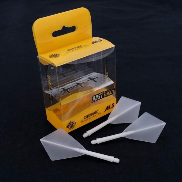 CUESOUL ROSTシリーズシャフト一体型フライトダイヤ形状Mサイズ、3本セット(CSAK-59ZS)商品コード：55077479421型番：CSAK-59ZSカラー：クリアーハードでもソフトでもない独特な質感の新素材で作られたシャフト...