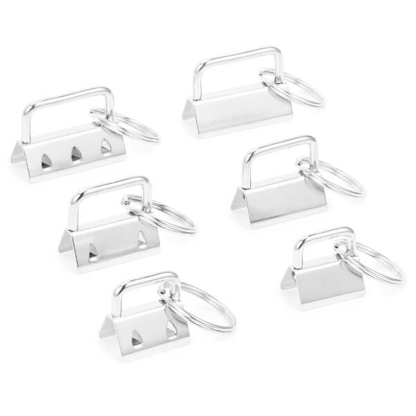 SPEEDWOX ヒモ留め金具 紐止め 留め具 30個セット 3サイズ ニッケル はさみパーツ ワニ口 ワニカン ジャンプリング付き つなぎ アクセサリー エンドパーツ 手作り 素材 手芸用品 ハンドメイド クラフト 材料商品コード：550...