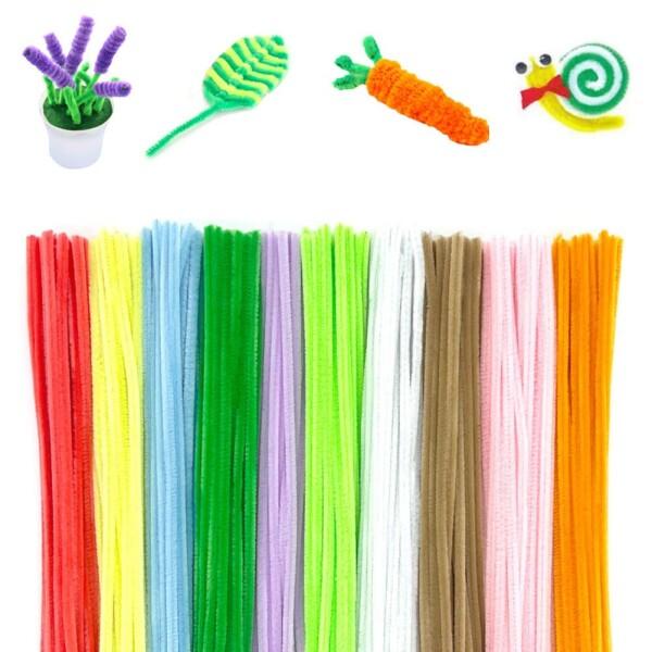 手芸モール 工作モール 10色混色200本 カラーモール クラフトモール 骨格モール カラフル DIY飾り物 造形材料 学校 手作り素材 クリスマスツリー飾り商品コード：55077479988型番：NNB-Qian10color-200pc...