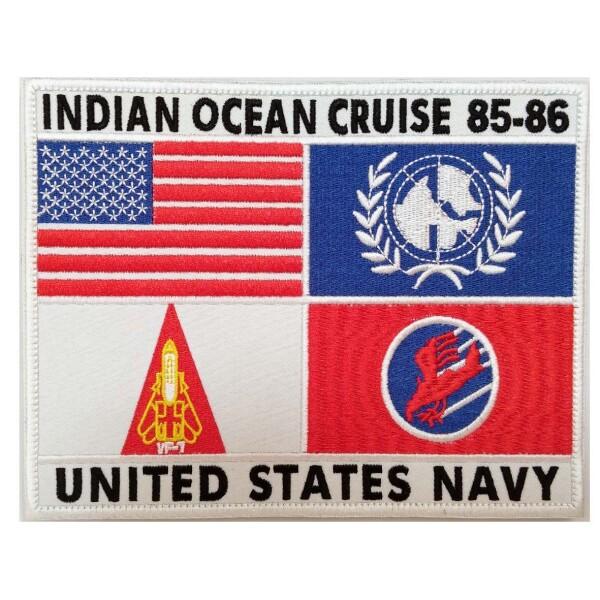 (LOLO import) トップガン マーヴェリック INDIAN OCEAN CRUISE 85-86 BIGパッチ アメリカ軍 topgun ワッペン 刺繍 PK23-TK ベルクロ (1_85-86)商品コード：5507748072...