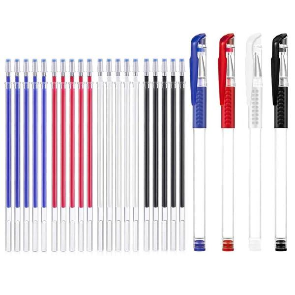 LIANHATA チャコペン 24本セット 4色 熱で消える 裁縫用チャコペン 刺繍 裁縫用印付けツール ャコペン アイロンで消える 熱消去可能なペン DIY 手芸 標識 裁縫道具 印付けツール (C)商品コード：55077482310型番...