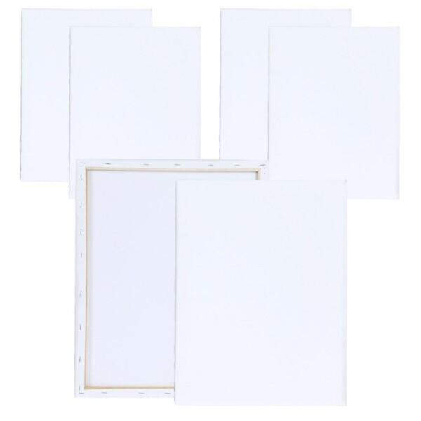 I'm so happy キャンバス 長方形 画材 フレーム 額縁 キャンバスボード 絵画 油絵 6個セット (15cm×20cm)商品コード：55077482719型番：ish-00384カラー：白【アートの可能性を広げる】高品質の綿10...