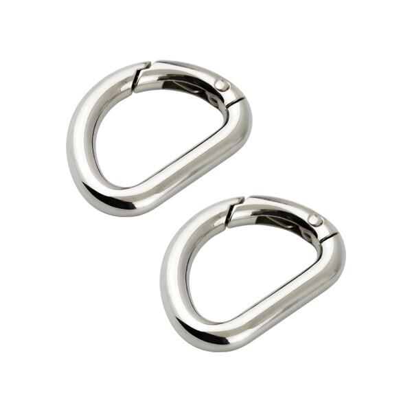 (LMAPUR) 2個 2.5cmDリング Dカン キーホルダー パーツ 金具 ネジ式 D字型 調整 亜鉛合金 半円形 交換用 財布 DIYアクセサリー (シルバー, 2.5cm)商品コード：55077482984型番：JKRJK48526...