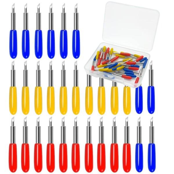 Gebildet 30枚交換用ブレード、Cricut Explore Air、Cricut Explore Air 2、Cricut Explore Air 3、Cricut Maker、Cricut Maker 3、ビニール切断機用Cri...