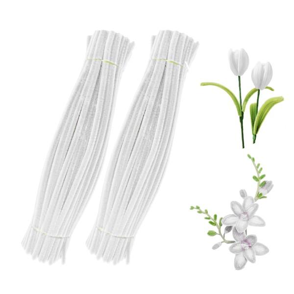 seimeinoki 手芸モール 工作モール 単色 白色 200本 カラーモール クラフトモール モールアート ワイヤーアート 骨格モール 手芸素材 学校 手作り素材 造形材料商品コード：55077486184型番：30rtyuqカラー：ホ...