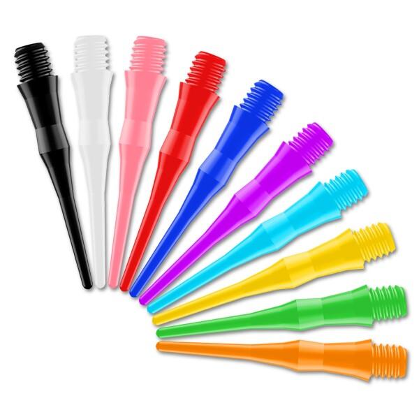 CyeeLifeダーツチッププラスチック、500枚、2 BAライン、特に安定していて、耐久性があり、ダーツの矢印は10色あります (500pcs)商品コード：55077486429型番：10108183サイズ：2BAカラー：500pcs良質...