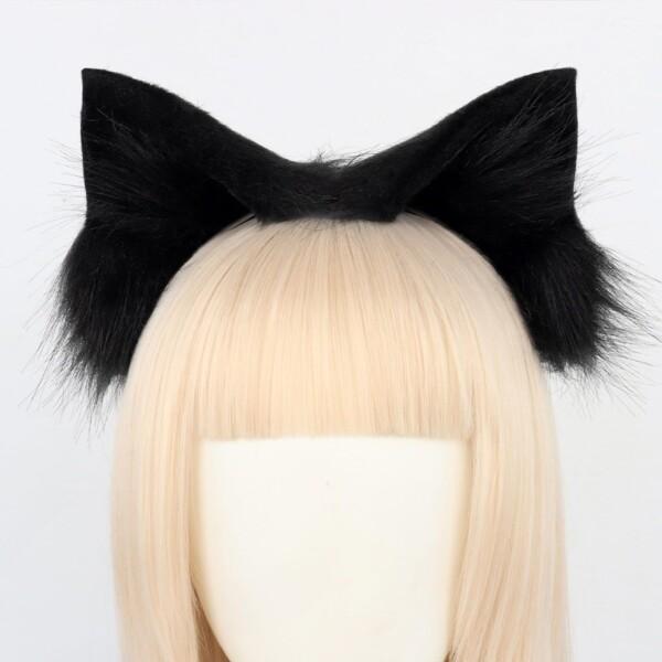 Izemisonico 手作り猫耳 毛耳 獣耳 立体感 カチューシャ cosplay 仮装小道具 変装 ストリートブーム 小悪魔 もふもふ 動物コス 演じ物 出し物 文化祭 学園祭 お遊戯 舞踏 イベント パーティー 撮影 男女兼用…商品コ...