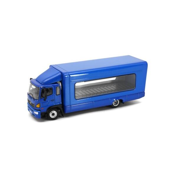 Tiny City 1/64 日野 500 屋根付き積載車 (ブルー)商品コード：55077490670型番：ATC66031カラー：ブルースケール:1/64荷台と油圧伸縮可能前輪ステアリングデカール付き※ミニカー、人間フィギュアはつきません。