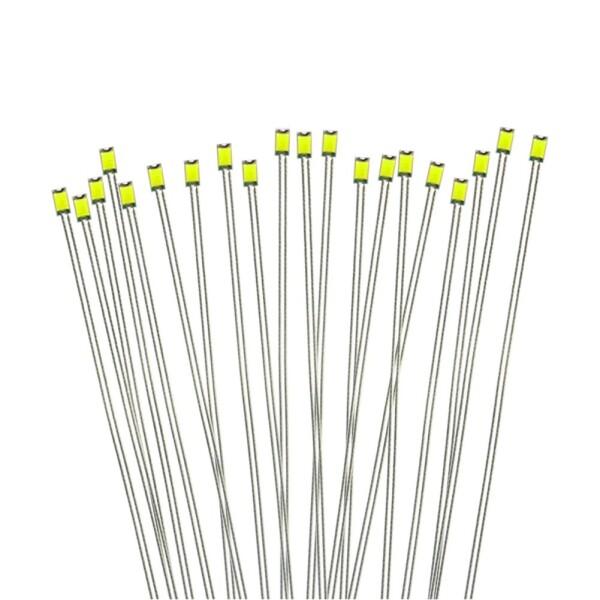 PTFE 配線付き SMD 0603 チップＬＥＤ 白 20本入り 電車模型 鉄道模型 建物模型 ジオラマ 模型電飾商品コード：55077490705カラー：ホワイト電圧:2.8V〜3.4V、交流電圧(AC)または直流電圧(DC)互換。電流...