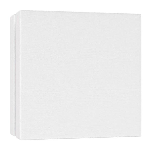 HANSILK キャンバス S10 100x100mm 2枚 油絵キャンバス 画材 中目 化繊綿 美術装飾 水彩 油絵 画材 ギャラリー用 油彩・アクリル兼用商品コード：55077491014型番：M-HK-S10-2カラー：ホワイト【綿化...