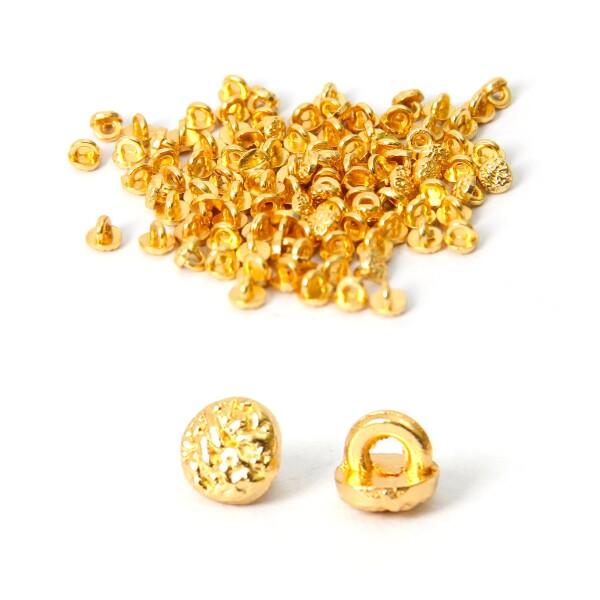 Increased Fire ミニチュア ボタン 100個入り 4mm 金属フェイクパール人形服飾りボタン商品コード：55077492811型番：LIAO-50サイズ：約4mmカラー：こがねいろ数量 - 100個サイズ - ボタン 幅約4m...