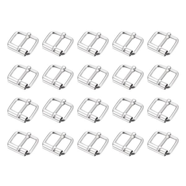 (METALLIXITY) メタルローラーバックル（15mm/0.59インチ） 30個セット シングルプロングベルトバックル - ベルト バッグ ストラップ 手作りDIY用 シルバー商品コード：55077493115型番：mtf221019...