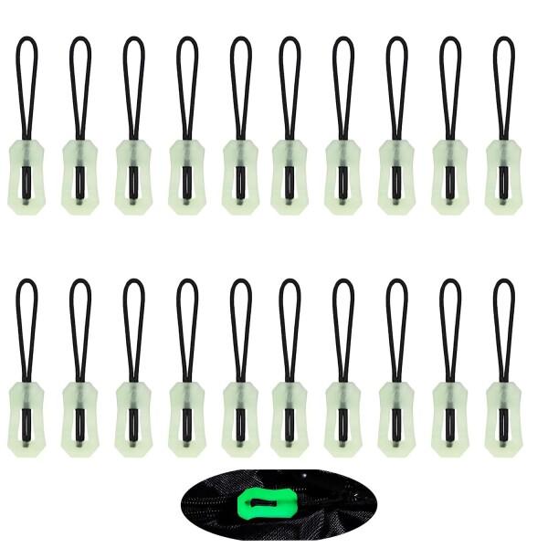 蓄光ジッパータブ ファスナー蓄光ファスナー ナイトライトジッパーロープ ジッパープル ジッパータブ 夜に輝きます ファスナー 交換 修理用 引き手パーツ 延長 部品 暗闇で光る 夜用 夜に輝き 荷物 バックパック テント 衣類 寝袋用 取り...