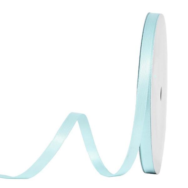 Bicoozz 両面サテンリボン 水色 幅6mm 縦100ヤード 約91m 大容量 ギフトラッピング用リボン ちょう結び 包装 贈り物用リボン 細巾 長い お徳用 クラフト 手作り ハンドメイド DIY 手芸用品 アクセサリーパーツ 髪飾り...