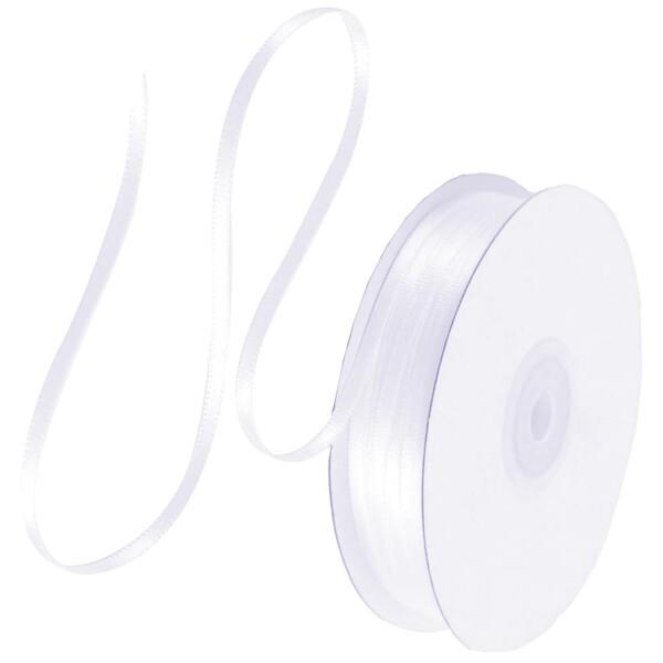 Bicoozz 両面サテンリボン 白 幅3mm 極細 縦長91m 大容量 ギフトラッピング用 リボン 巾狭い 長い お徳用 クラフト 手作り ハンドメイド DIY 手芸用品 アクセサリーパーツ 髪飾り素材商品コード：55077493857型...
