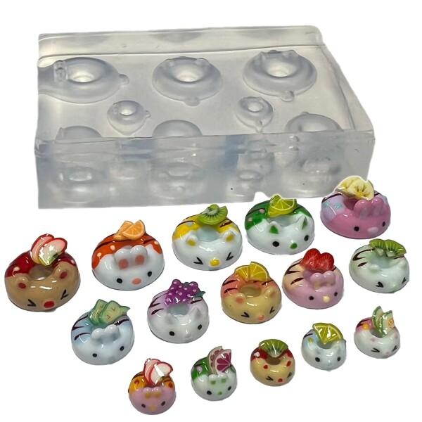 MAEXUS uvレジン型 ミニチュアフード ミニチュアスイーツ パン プリン レジン 粘土 立体型 デコパーツ商品コード：55077497330型番：41HK0009サイズ：Cカラー：ドーナツ【商品について】高品質なシリコン素材で作られた...