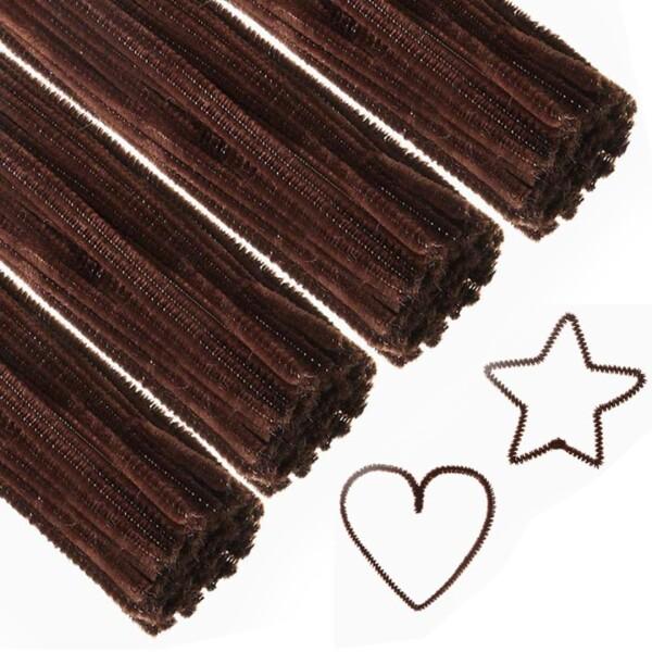 手芸モール 工作モール ブラウン商品コード：55077551357型番：ie-084サイズ：30cmカラー：ブラウン?自由自在にアートを楽しむ!たっぷり100本セットのワイヤーアートモール 思いのままに曲げたり、ねじったり、カットしたり…ワ...