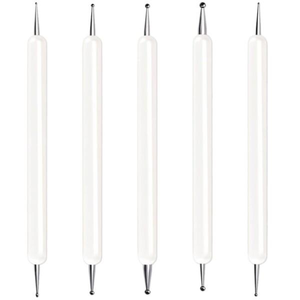 MagZen 5本セット スタイラスツール ドットツール マンダラ エンボス ロックペインティング レジン 陶器 粘土 クラフト ネイルアート商品コード：55077553075型番：MAG047カラー：ホワイト多機能スタイラスセット:5種類...