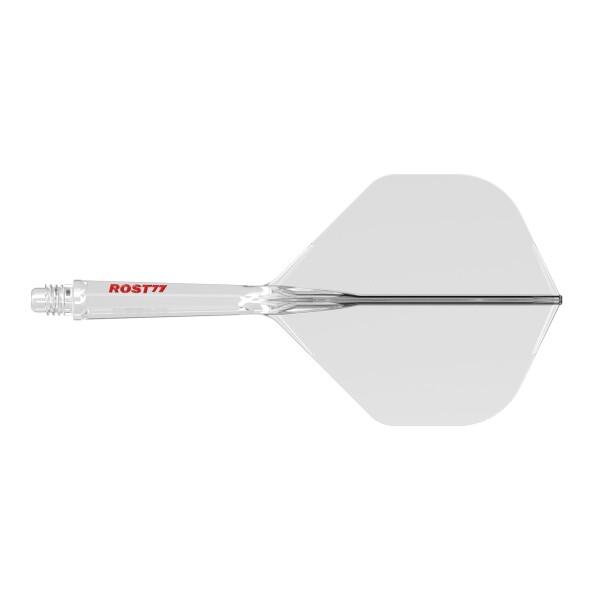 CUESOUL ROST 77 透明性 一体型フライト ビッグスタンダード 3本セット クリア フライト レッドロゴ Mサイズ(CS-77-DB11T2-M)商品コード：55077554598型番：CS-77-DB11T2-Mサイズ：Mカラ...