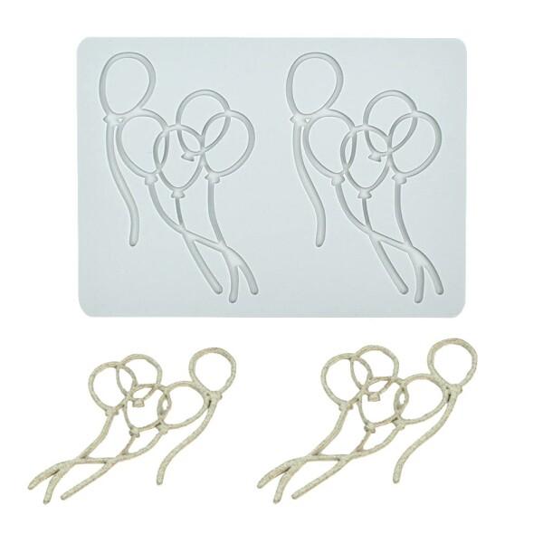 ケーキレース型シリコーンレースフォンダン型シュガークラフト印象型食用ケーキ分子料理デコレーション 2 穴バルーン商品コード：55077556974型番：XSL-9070カラー：2気球柔軟で頑丈なノンスティック レース型は、美しいレース デザ...