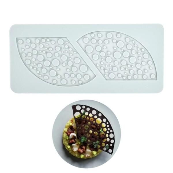 シリコーンフォンダンレースマットシュガークラフト印象金型食用ケーキ分子料理デコレーション 2 穴セクター商品コード：55077556977型番：XSL-9069カラー：2穴扇形柔軟で頑丈なノンスティック レース型は、美しいレース デザインの...