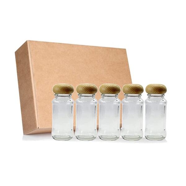 Living Market スパイスボトル 調味料ボトル 密閉容器 中栓付 食品-86 86ml 5本セット商品コード：55077563785型番：LM-5カラー：透明内容量:5本サイズ:OF 86ml / サイズ:胴径44mm/全長(キャ...