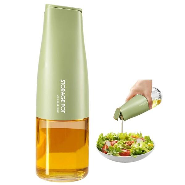 fexmoy オイルボトル 調味料ボトル 液だれしない 片手操作可能 醤油差し 500ml/17オンス 耐熱ガラス製 自動開閉オイルポット 食品級 透明 おしゃれ (グリーン1個)商品コード：55077563803型番：oir-btr-01...