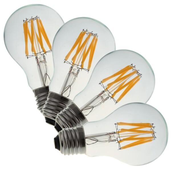 FWAYTECH LEDフィラメント電球 E26 昼白色 調光器対応AC100V 5000K相当 白熱電球代替え 6W 60W形810ルーメン クリア エジソン電球 全方向360度発光 透明LED電球 断熱材施工器具対応 密閉器具対応 省エ...