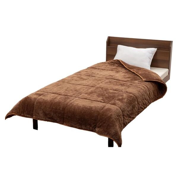 FLAME YARN 毛布 二層式 鉱石繊維保温わた入り サイズ140x200cm ブラウン 岩盤浴のようなあたたかさ商品コード：55077575304型番：73-0284サイズ：シングルカラー：ブラウン側地はマイクロファイバー毛布生地を使...