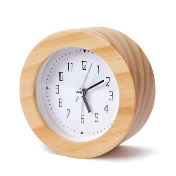 木製目覚まし時計 アナログ ナチュラル 北欧 静音 置き時計 夜光機能付き 小型 かわいい 電池式 卓上クロック(ナチュラル)商品コード：55077576701型番：XK-166カラー：ナチュラル静音設計&amp;高精度??:置き時計はクォ...