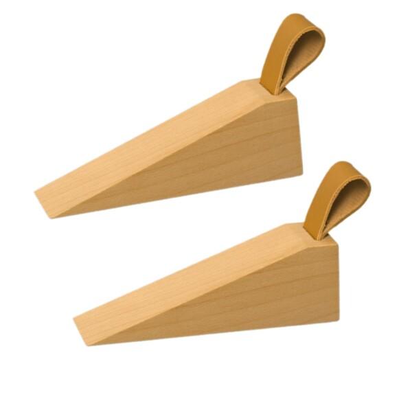 Akaaka ドアストッパー 木製 玄関 ドア 開き止め 室内 リビング 店舗 オフィス ドア 扉 差し込み式 おしゃれ シンプルドア止め (2, ナチュラル)商品コード：55077577816型番：AK-35カラー：ナチュラル日常的な「ド...