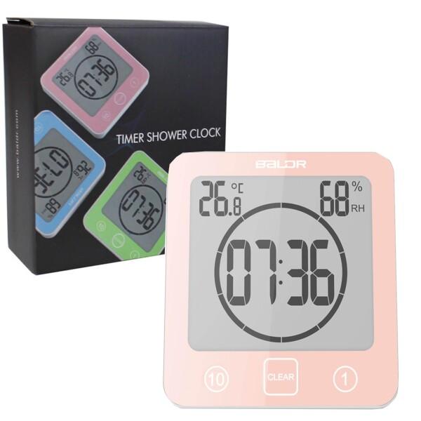 防水時計 お風呂 温湿度計 LCDディスプレイ お風呂 室温 お風呂 浴室デジタル「防滴防水型」 タイマー 半身浴クロック お風呂時計 温度計 湿度計 熱中症 壁掛け 卓上置き 吸盤 浴室 バス 洗面所 キッチン 中庭 ルーム シャワー用 ...