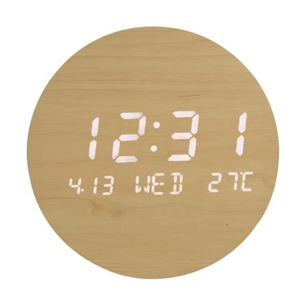 home merc 時計 掛け時計 木製 壁掛け時計 おしゃれ 直径19cm おしゃれ 北欧 静音 CLOCK 静音 かわいい 3D 連続秒針 自宅 寝室 部屋飾りモダンなホームオフィス 居間 寝室 書斎 室内装飾 お祭り 贈り物（Aタイプ...