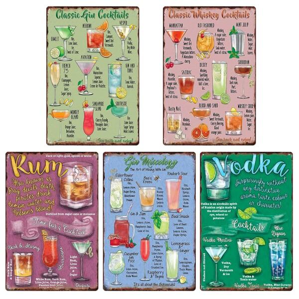 Lezalic ブリキ看板 ドリンク カクテル メニュー バー バル 壁飾り インテリア レトロ 雑貨 アンティーク調 アメリカン ティンサイン (mix-01)商品コード：55077579591型番：Lezalicサイズ：中型カラー：mi...