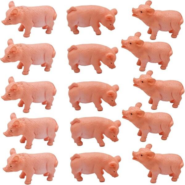 Pinenjoy 豚グッズ 動物 フィギュア 豚置物 ミニチュア かわいい 農場動物 面白い 装飾彫刻像 飾り物 小さな 彫像 装飾品 工芸品 ギフト DIY 卓上 玄関 部屋 オフィス 精霊 花園 ガーデニング ドールハウス アクセサリー...