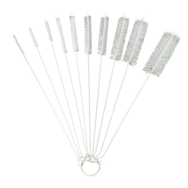 BOOHUQICH 掃除用ブラシ パイプ ストロー 掃除道具 掃除キット ブラシクリーナー ケース付き 水筒洗浄 キッチンブラシ 10本セット商品コード：55077581209型番：BOOHUQICH-XH063カラー：透明1.【高品質素材...