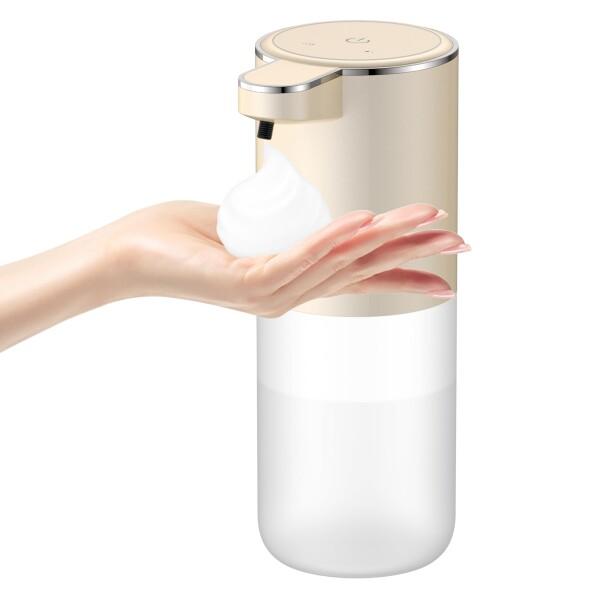 ソープディスペンサー ハンドソープ 自動 泡 吐出量4段階調 400ml 壁掛け ノータッチ オートディスペンサー IPX5防水 静かな音 ディスペンサー 細かい泡 充電式 半透明ボトル 食器用洗剤 キッチン 洗面所などに適用 Djll ゴ...