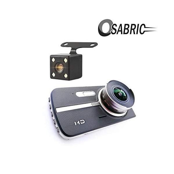 Osabric A59 R-K83 金属製筐体ドライブレコーダー 3.0インチ液晶 リアカメラ付き 310度広角 駐車監視 1200万画素 H.264(avc1) FULL HD1728×1296P商品コード：55077626418型番：A...