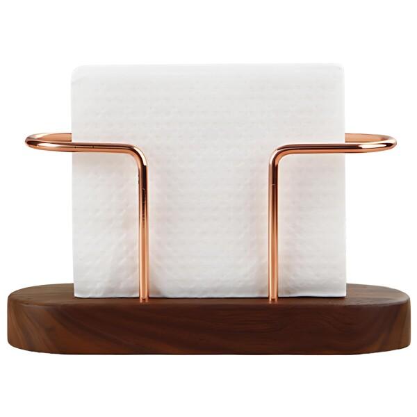 Mellbo コーヒー フィルタースタンド フィルターホルダー ドリップフィルター キッチン カフェ 飲食店 ペーパーナフキン ティーバッグ 砂糖袋 木 ゴールド 様々な形に対応 ダークブラウン/ローズゴールド商品コード：550776357...