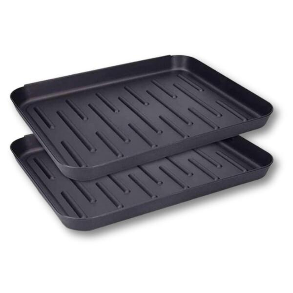 Golspia 靴置き 玄関 トレー 靴 収納 シューズトレイ 大きめ ラゲッジトレイ 黒 2個商品コード：55077637442型番：G-104カラー：ブラック?【商品の特徴】この靴置きトレーは、玄関やガレージ、車内など様々な場所での使用...