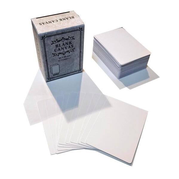 BLANK CANVAS 無地カード（ブランクカード） 100枚セット 63x88mm（ポーカーサイズ）｜ボードゲーム・カードゲーム・メモ・学習用商品コード：55077653005型番：MT-01サイズ：63x88mmカラー：アイボリー材質...