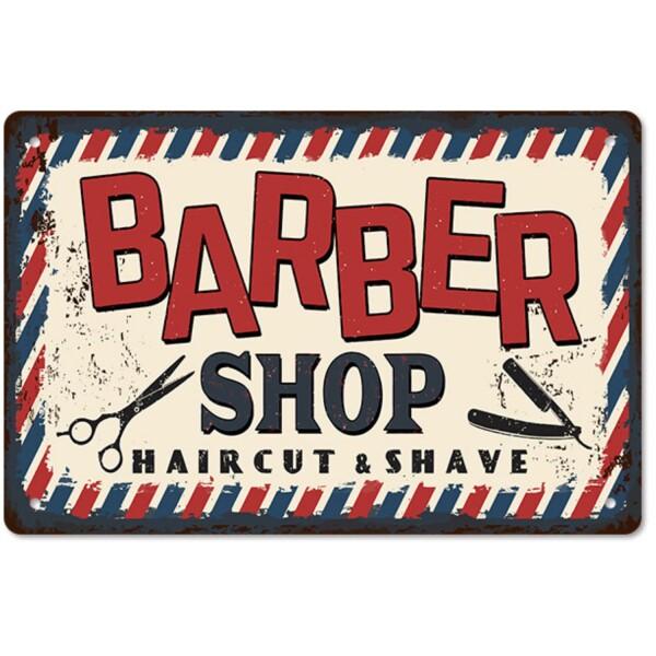 ブリキ 看板 プレート レトロ ガレージ アンティーク インテリア 散髪 ND-0192-R04-F-30×40商品コード：55077656236型番：ND-0192-R04サイズ：30×40cmカラー：F【サイズ・バリエーション】20×3...