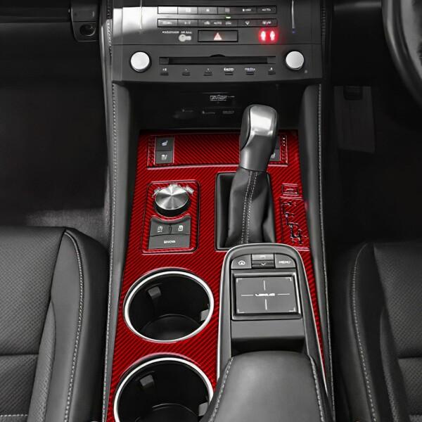 AIRSPEED レクサス RC RCF RC300 RC300h RC350 RC200T 2015-2023 Lexus 専用 カーボンファイバー アクセサリー 内装 インテリア パーツ センターコンソールギアシフトノブパネルトリムカバ...