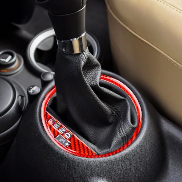 AIRSPEED ミニ MINI R55 R56 R57専用 インテリアコンソールシフトパネルカバートリム リアルカーボンファイバー製 アクセサリー 装着簡単 内装トリム (レッド)商品コード：55077692005型番：AIRSPEEDA...