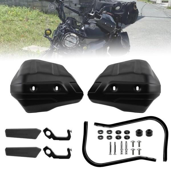 Sporacingrts CT125・ハンターカブ専用：ハンドガードセット ブラック スクーププロテクター オプションバンパー ホンダCT125用 2020-2023年モデル 防護プロテクター ダートライディング対応商品コード：550777...