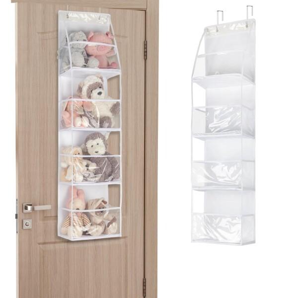 【発売日：2022年08月26日】Hanakaze ぬいぐるみ 収納 大容量 ドア掛け 収納 4段 ぬいぐるみ 収納 壁掛け ウォールポケット おもちゃ ケース 収納 ドア掛 知育 子供 部屋 室内 用 空間活用 整理整頓 見せる ドア 収...