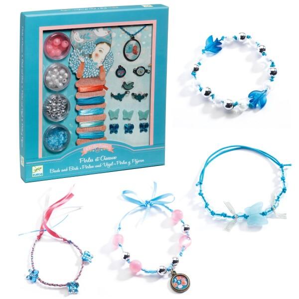 DJECO ジェコ パールズ アンド バーズ アクセサリーキット メイキングトイ 青 ビーズ 鳥 手作りキット 大人 7歳 8歳 9歳 10歳 女の子 女性 入学祝い 小学生 プレゼント ギフト おもちゃ 子供 キッズ 誕生日 運動会 ハロ...