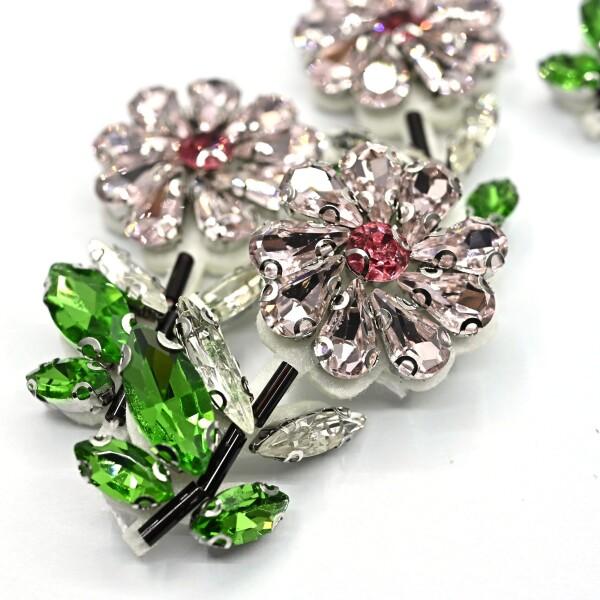 G-R UI 5製品ラインストーンビーズアップリケパッチ服勝ったDIYバッジ服の装飾 ピンク商品コード：55077822356型番：WX-FHD-5021-5pcR12カラー：WX-FHD-5021-5pcR12ファッション スパンコール ...